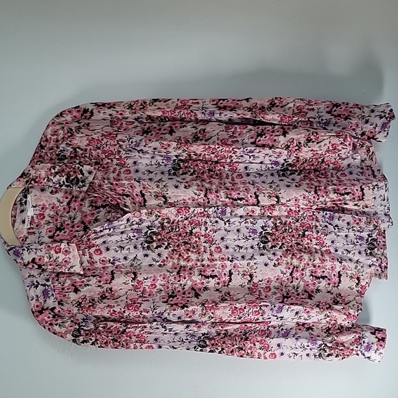 Jane and Delancey | Tops | Jane Delancey Womens Top Large Pink Ditsy ...